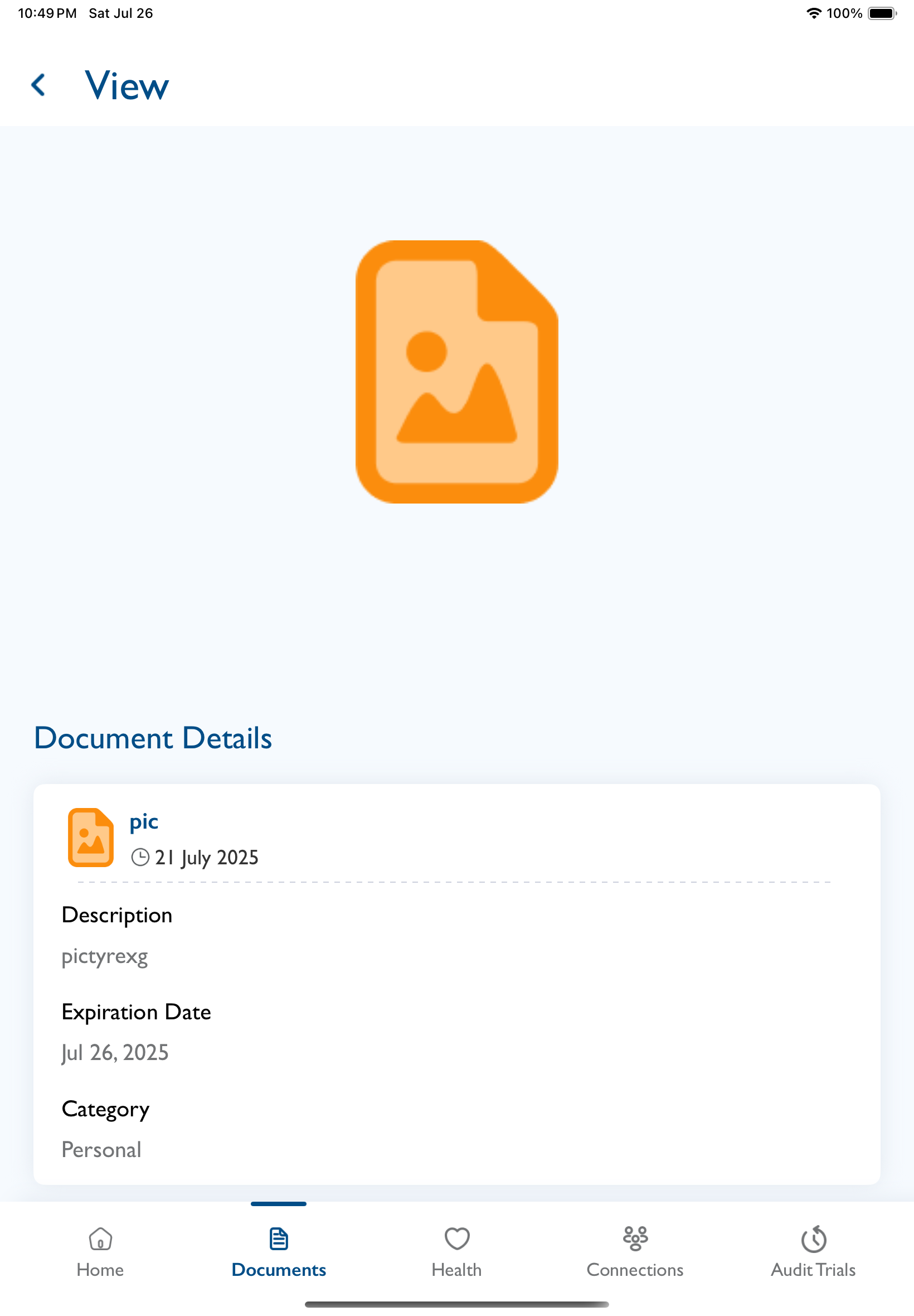 Bug #5104: Documents (View): The uploaded date is missing from the document view page. The date ...